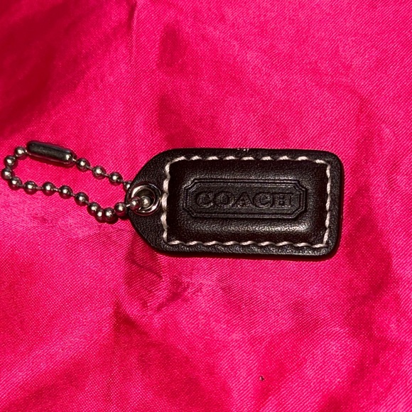 Coach | Accessories | Coach Black Leather Hangtag | Poshmark